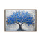 Buy Blue Tree Modern Art Framed Canvas | PaintFu